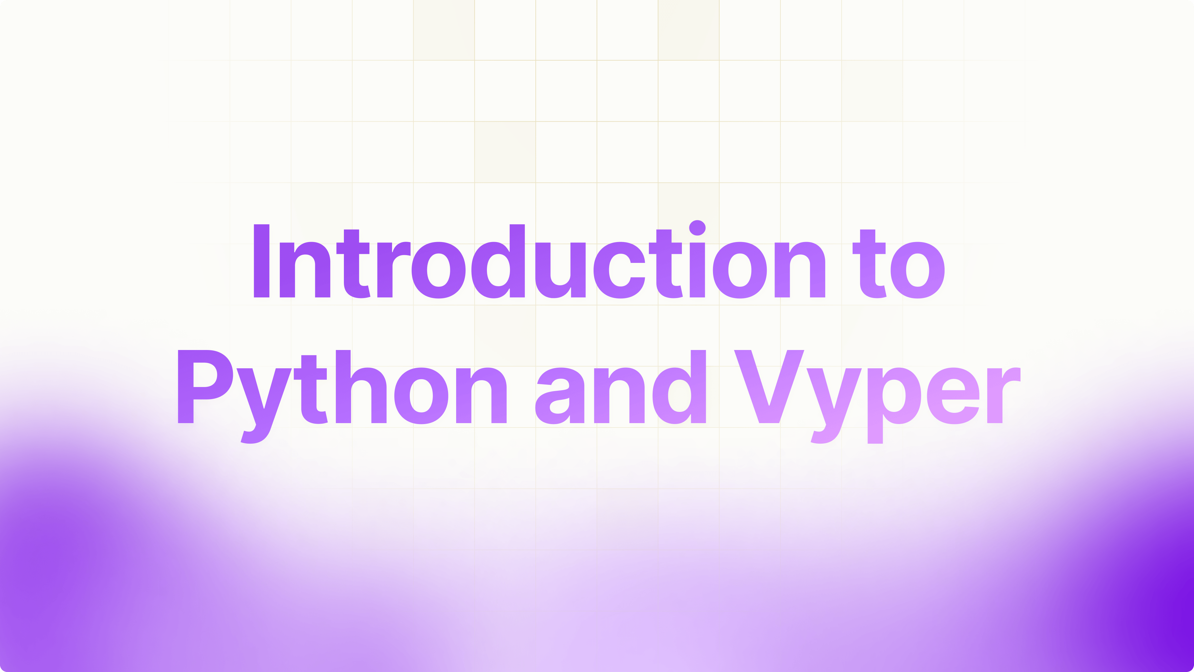 Introduction to Python and Vyper - Zksync